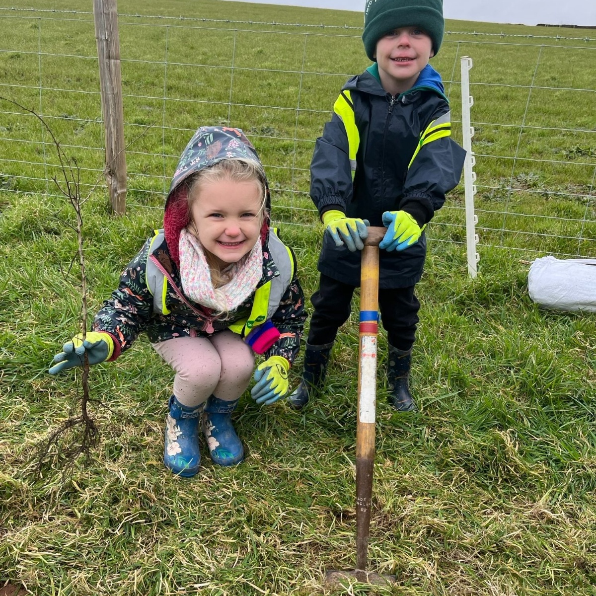 Manor Primary School - Tree Planting at Wembury